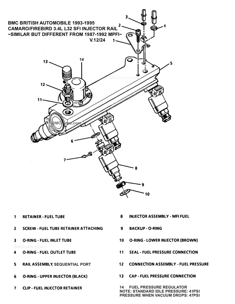 REFERENCE MATERIALS: 3.4L L32 SFI Exploded Views, Camaro Engine | BMC British Automobile ...